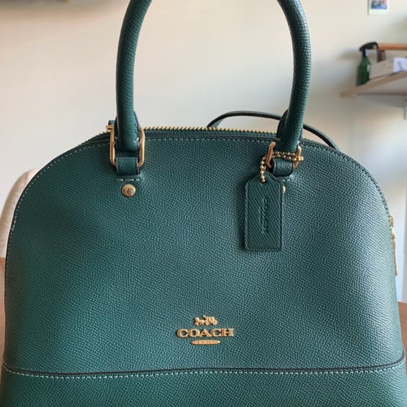 Coach | Bags | Coach Sierra Satchel Dark Green | Poshmark